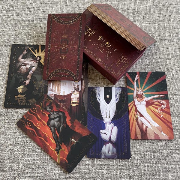 Arthur's Deck of Many Things, Dnd 5e Compatible RPG Cards, TTRPG Gold ...