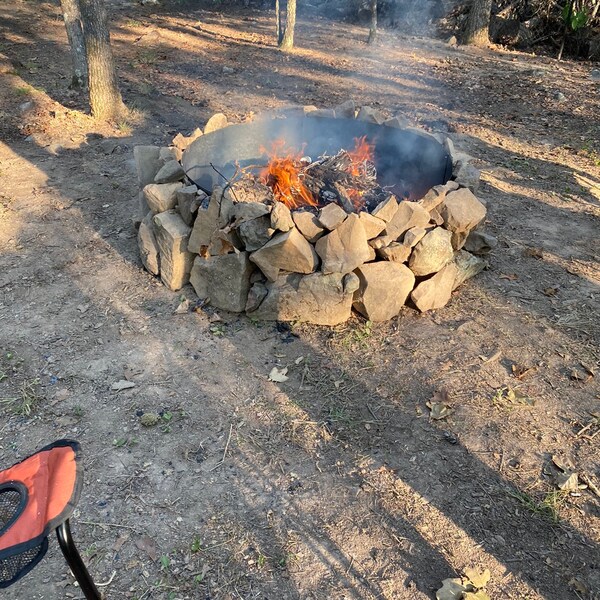 Solid Multipiece Extra Tall Fire Pit Ring, 16" Tall, Heavy Duty, Fire ...