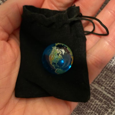 Planet Earth Glass Marble 22mm 0.9 Space Gift Globe Educational ...