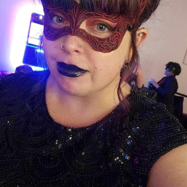 Lace Masquerade Mask, Black and MAROON Masquerade Custom Mask, Raven ...