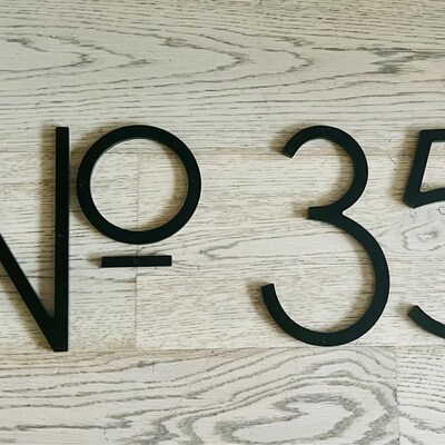 Large Modern Black House Numbers, 8 Inch, 12 Inch, Address Numbers ...