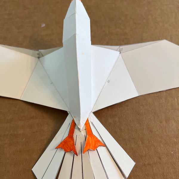 An-225 Mriya Papercraft Model: Low Poly Paper Plane (PDF Template) - Etsy