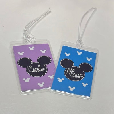 Disney Luggage Tag Great Fish Extender Gift Mickey Mouse Tags Back to ...