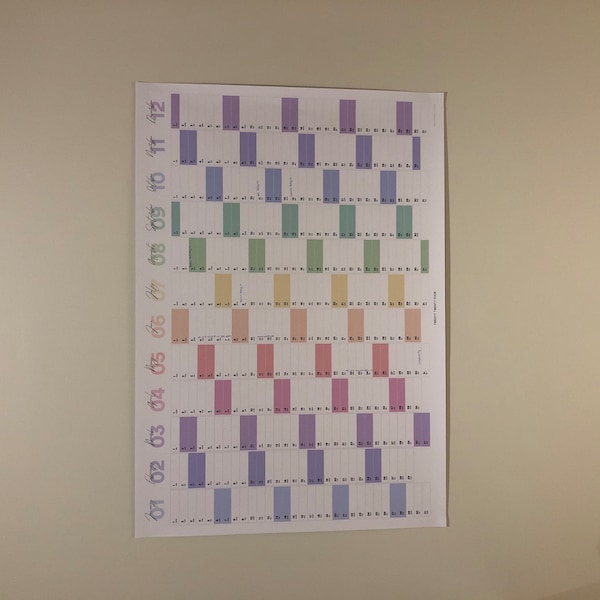 Australia Financial Year Wall Planner 2025 - 2026 - Etsy Australia