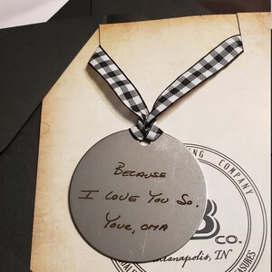 Your Handwritten Ornament personalized Christmas Ornaments Your ...