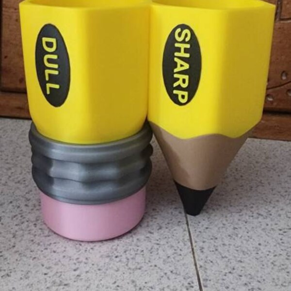 Pencil Holder for Primary School Teachers Desk Sharp Dull, Made in ...