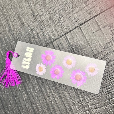 Custom Pressed Flower Bookmark Laminated Personalized Bookmark - Etsy