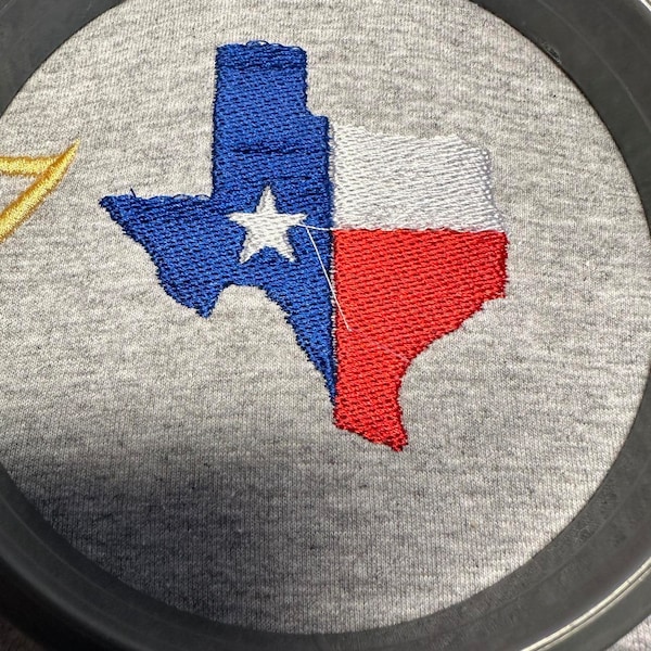 Texas Flag Map Design Embroidery File in 2 Sizes (3" and 4") in ...