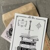 Tolkien Inspired Hand Drawn Book Stack Illustration Print // Lotr ...