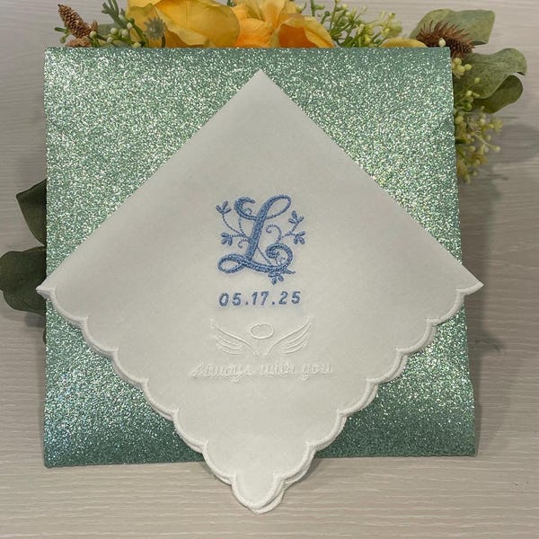 Handkerchief Gift Box, Flat Fold Envelope for Wedding Handkerchiefs ...