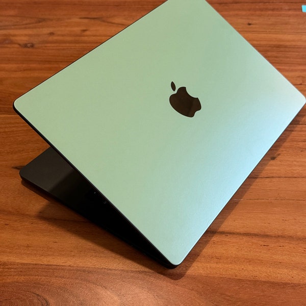 Minimalist Olive MacBook Skin | Elegant Basil Green MacBook Air Film ...