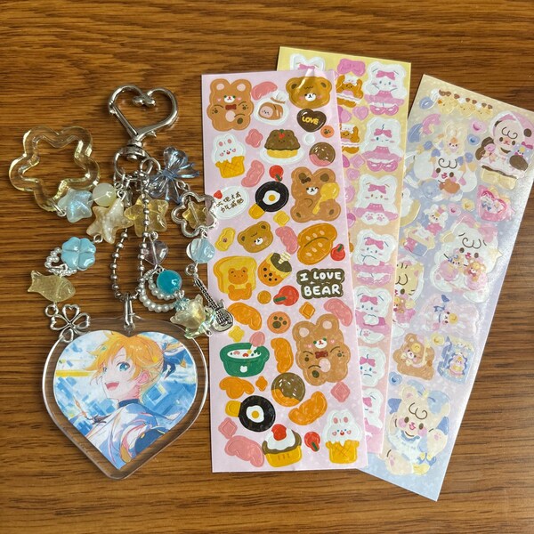 Shoujo Manga Cluttered Photo Keychains 1 (limited) - Etsy