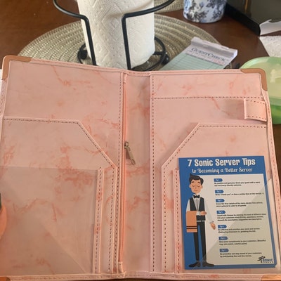 Sonic Server® Marble Style Server Book for Restaurant Waitress Waiters ...