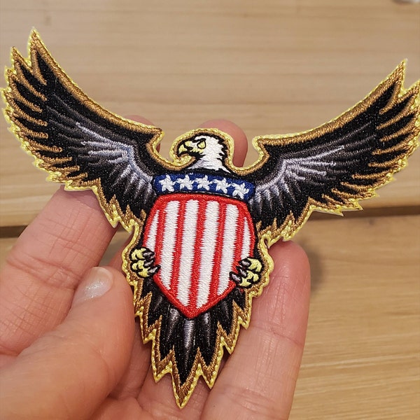 New "bald Eagle" Military Emblem With 5-stars and Red & White Stripes ...
