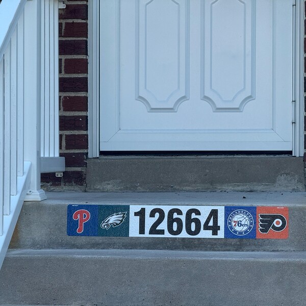 Curb-n-sign® 2 Fancy Super Reflective Mailbox Address Numbers Plaques ...
