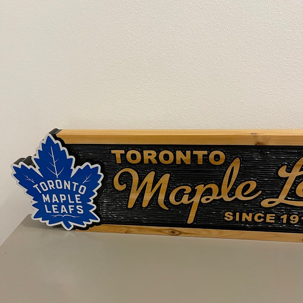 Toronto Maple Leaf's, One of a Kind, Custom, Handcrafted, Cedar, Super ...