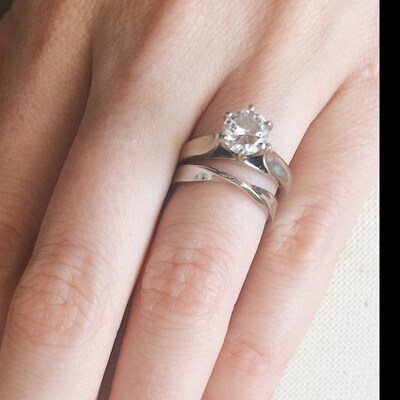 Boho Wedding Ring, Rose Gold Wedding Ring, Woman Wedding Ring, Unique ...