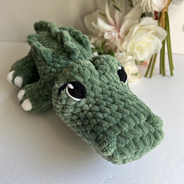 No Sew Alligator Crochet Pattern Crocodile Amigurumi Pattern DIY ...