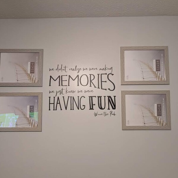 Wall Decals Making Memories Having Fun Childrens Vinyl Sticker Playroom ...