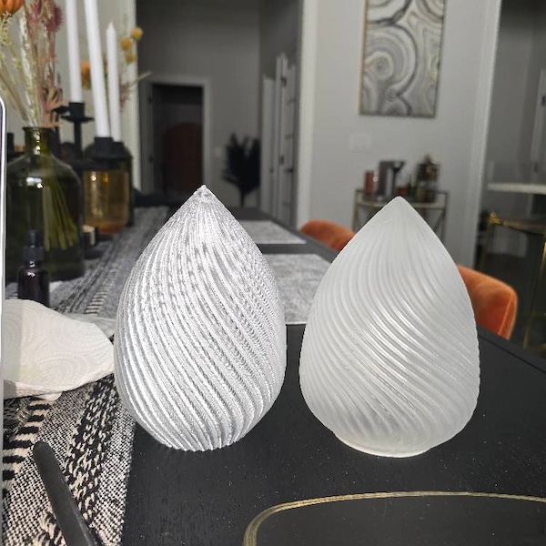 White Lamp Shade 10 Unique 3D Printed Swag Pendant Light Shade for E26 ...