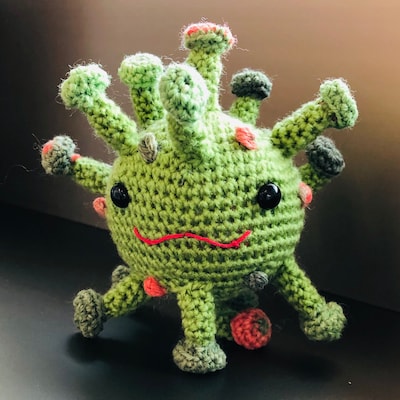 Crocheted Brain Pattern, Crochet Pattern, Brain, Pdf Pattern, Crocheted ...