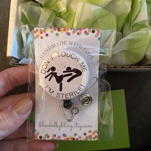 SPD Tech Badge Reel SPD Technician Badge Holder Sterile - Etsy