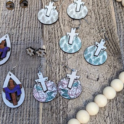 2 Flower Hair Clip Files Leather Hair Clip Files Digital - Etsy