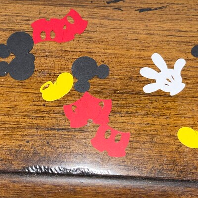 Mickey Mouse Confetti: 300 Disney Mickey Mouse Custom Confetti Pieces ...