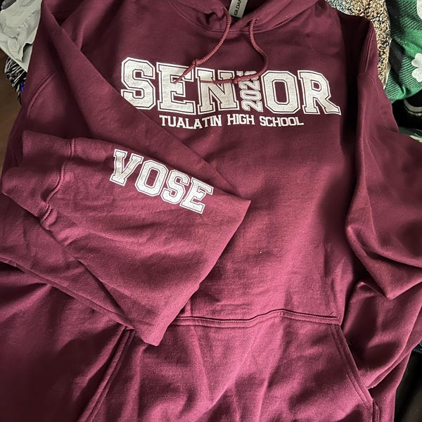 Aesthetic Personalized Senior Hoodie | High School Graduate Year ...