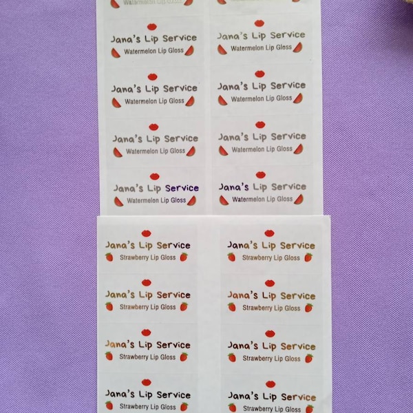Custom Lip Gloss Labels Personalized Lip Gloss Stickers for Tubes ...