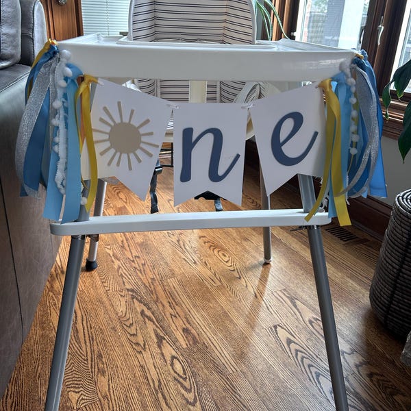 Fast One Banner, Racecar 1st Birthday Decor, Retro Car High Chair Sign ...