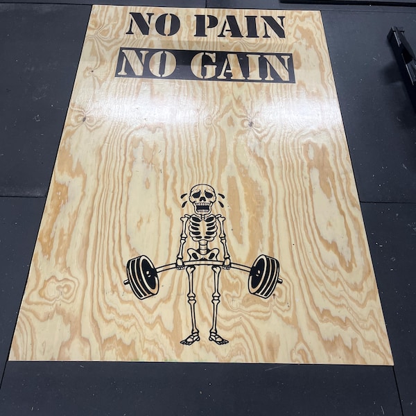 Deadlift Skeleton Decal Vinyl Wall Sticker Gym Decor Skull Bodybuilder ...