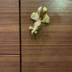 Gold Stag Beetle Knob/bug Shaped Cabinet Drawer Pull/insect Shaped Door ...