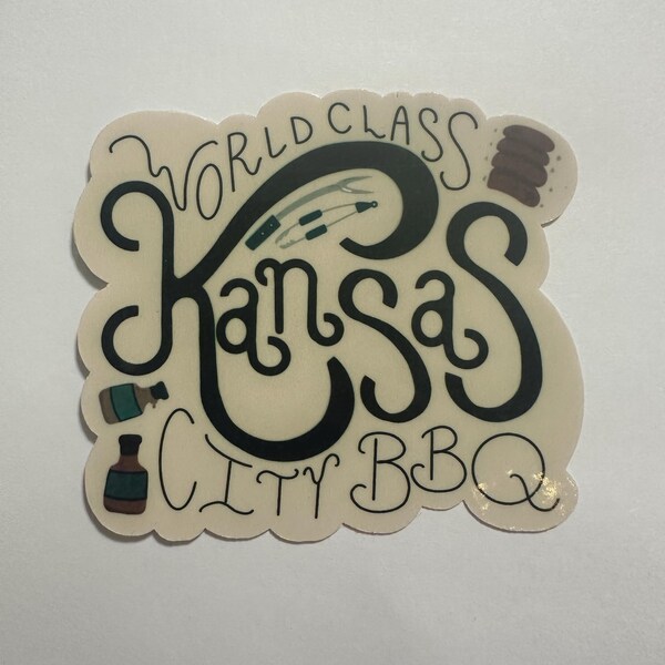 KC Shuttlecock Vinyl Sticker - Etsy