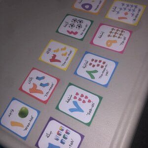 Arabic Alphabet Long Vowels Flashcards alif, Ya, Waw, Instant Download ...