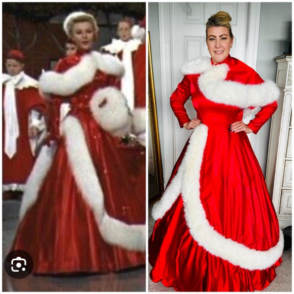 Judy Red Dress White Christmas Costume - Etsy