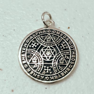 Enochian Sigil of Protection Solomon Kabbalah Amulet Talisman Handmade ...