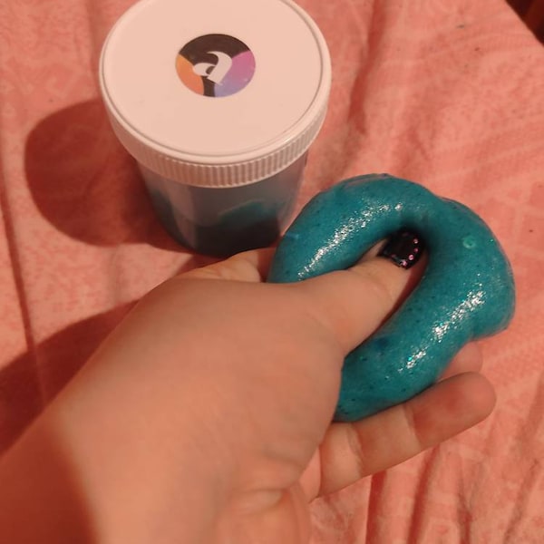 Tropical Water Slime: Clear Aqua Sand Slime, Pineapple Scent - Etsy UK