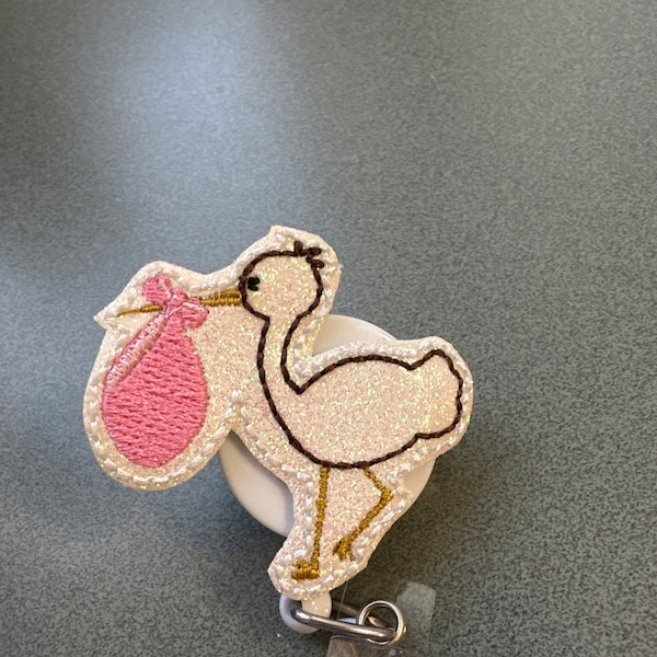 Stork Badge Reel-labor and Deliver Badge-labor & Delivery Nurse Gift ...
