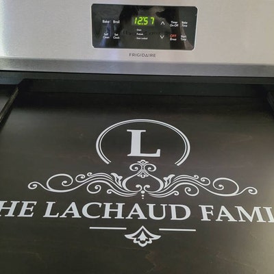 Monogram Custom Family Last Name Noodleboard Personalized Stove Cook ...