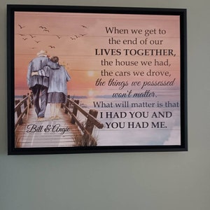 Memorial Canvas God's Garden Poem Canvas, God Took You Home Canvas ...