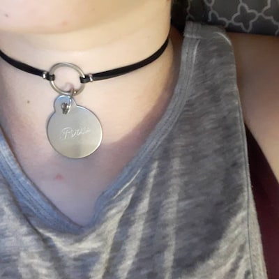 Brat Collar Tag, DDLG Collar Charm, BDSM Collar Tag, Submissive Collar ...