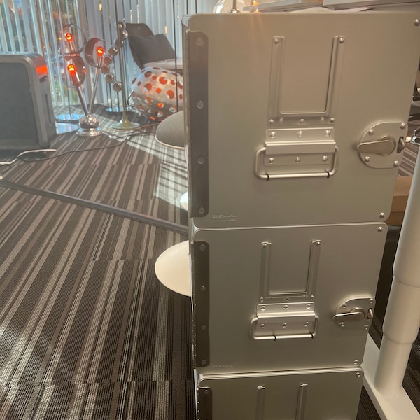 New Galley Container Airline Box Canister Flight Case + 2 New Drawers ...