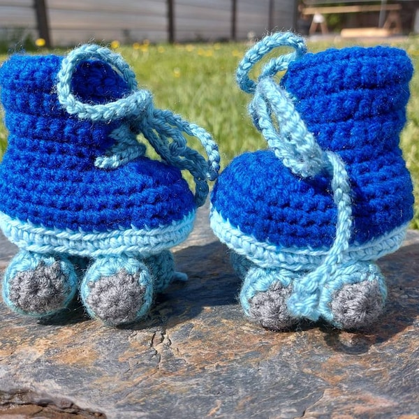 Roller Skate Baby Booties - PDF CROCHET PATTERN - Etsy