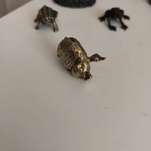 Bronze Rat Mouse Figurine, Gold Ingot Zodiac Feng Shui Animal, Huge ...