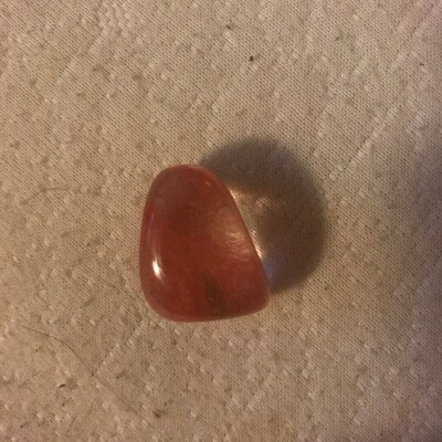 Strawberry Obsidian TUMBLED Strawberry Obsidian Glass Stone Heart ...