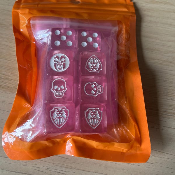 Special Dice Set - for Use With Heroquest - Combat & Movement, With Bag ...