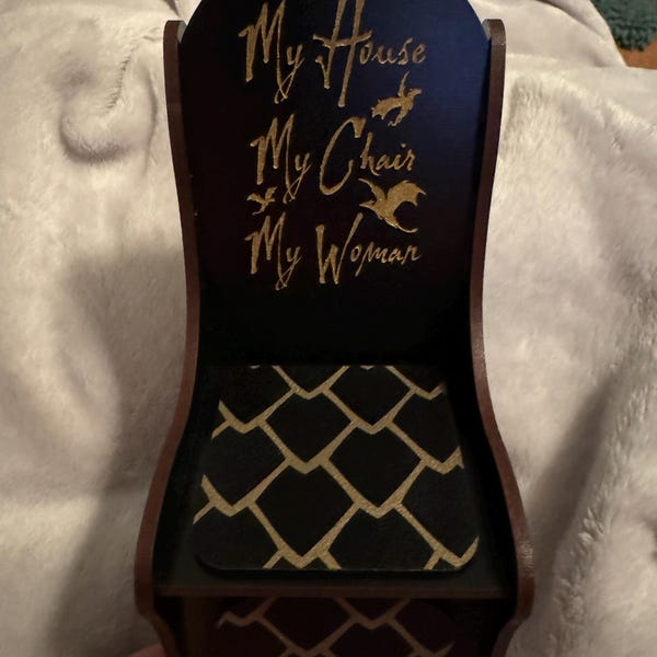 Fourth Wing Inspired Miniature Throne: Wooden Bookshelf Decoration - Etsy