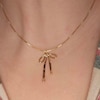 Gold Filled Mini Chain Link With Bow Pendant - Etsy UK