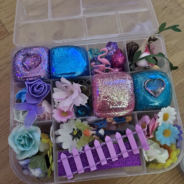 Fairy Garden Play Dough Kit,sensory Kit, Play Dough Kit, Playdoh ...